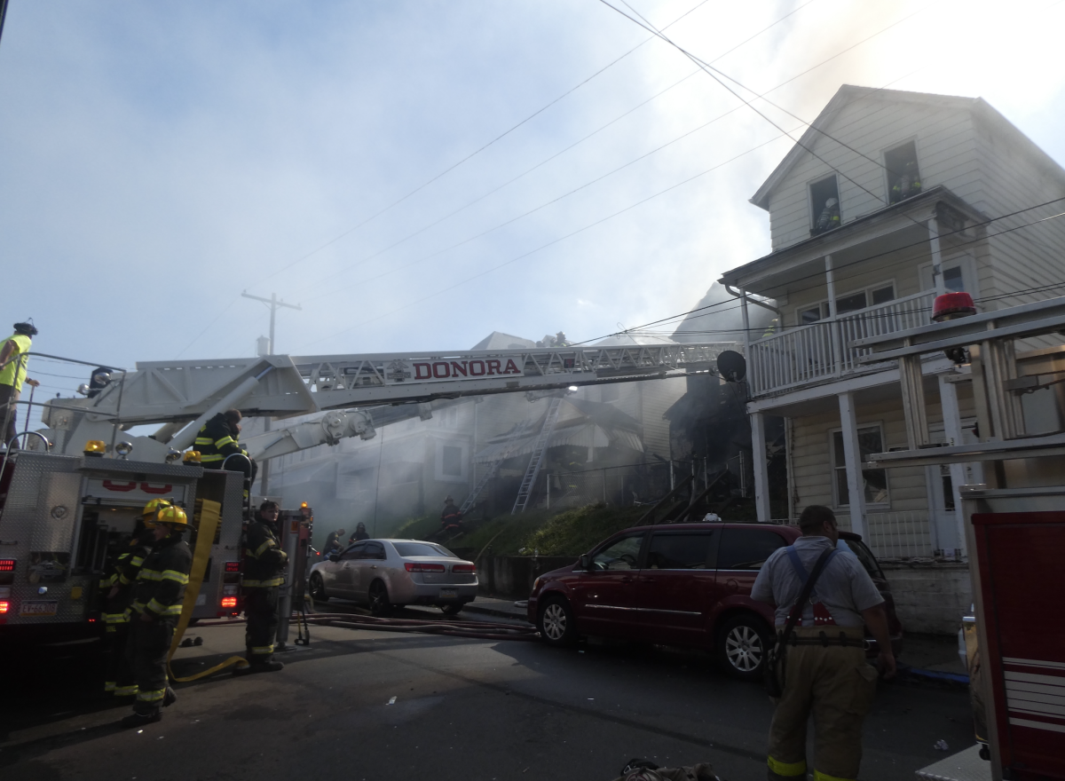 Fire rips through 3 homes in Donora; no one injured - Observer-Reporter
